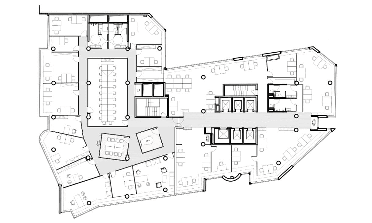 Aménagement de deux plateaux de bureaux
